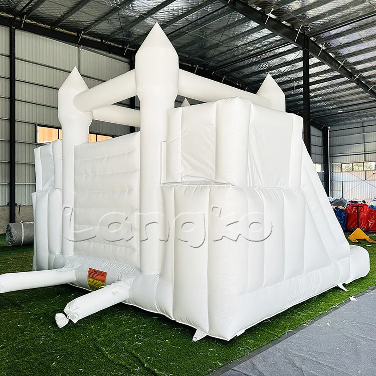 China Langko Inflatables Double White Bouncer Slide Combo Commercial ...