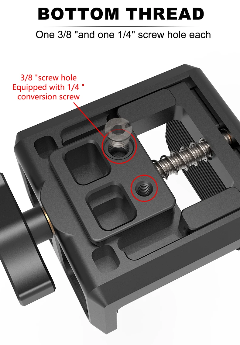 Quick Release Adapter - Universal Clamp for Tripod Saddle