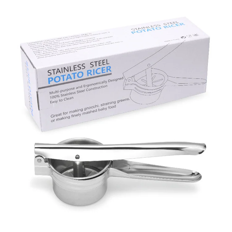 Kitchen Manual Tool Stainless Steel Potato Ricer Masher Potato Press ...
