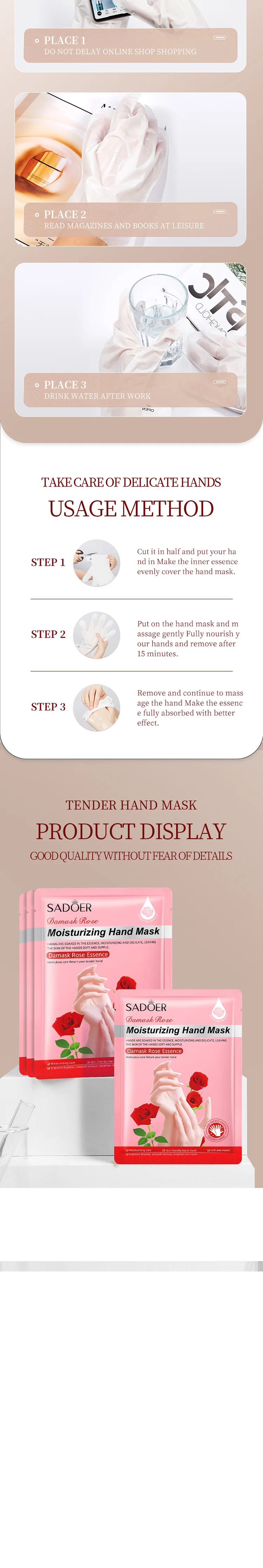 Sadoer Wholesale Private Label Natural Moisturizing Rose Mild Not ...