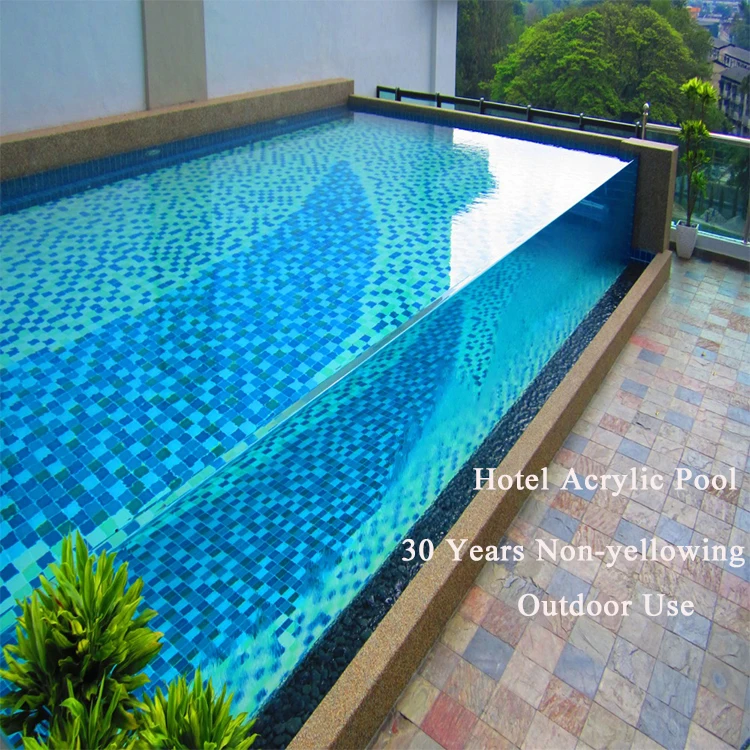 Clear Thick Acrylic Pool Windows - UV Resistant & Durable