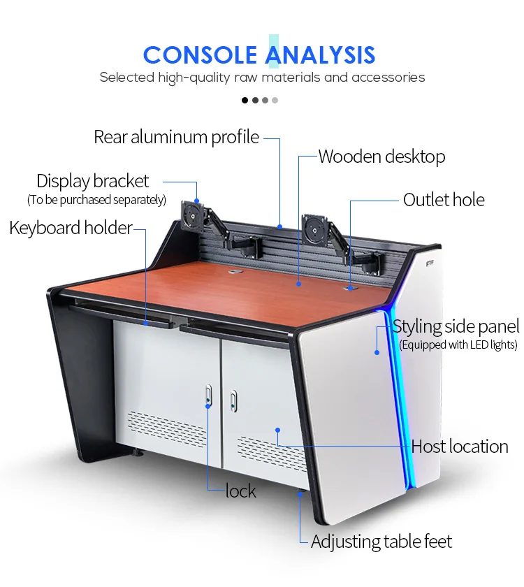 Office Computer Desk Command Workbench Operating Platform Monitoring ...