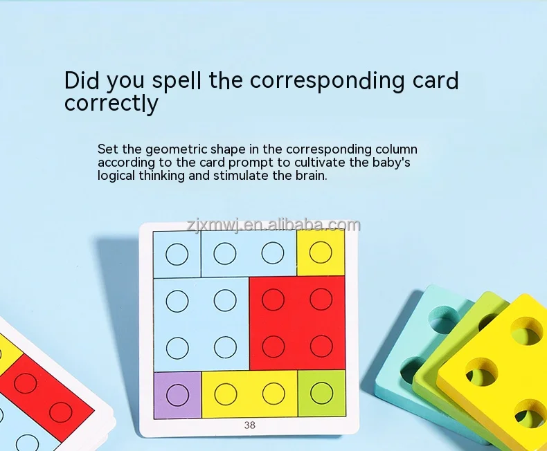 Classic Early Childhood Learning Color Cognition Logical Thinking Toys ...