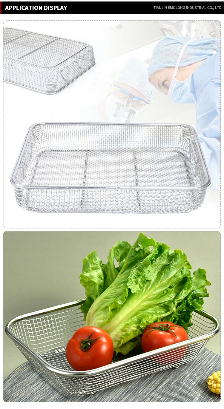 304 Stainless Steel Wire Mesh Basket For Medical In Hospital - Buy ...