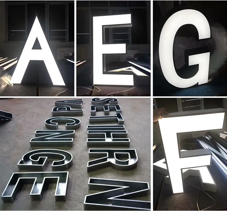 Commercial Alphabet Chandelier Office Acrylic Hanging Lamp Ceiling ...