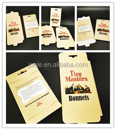 Display Folding Paper Box Shaped Widow For Silky Durag Packaging Custom ...