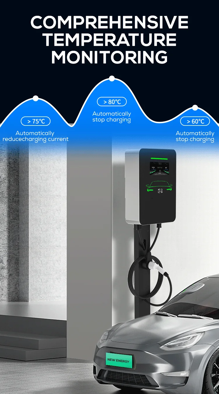 Charging Pile Home Electric Vehicle Charging Pile Household Wall Moun 7kw Level 2 Car Charger ...