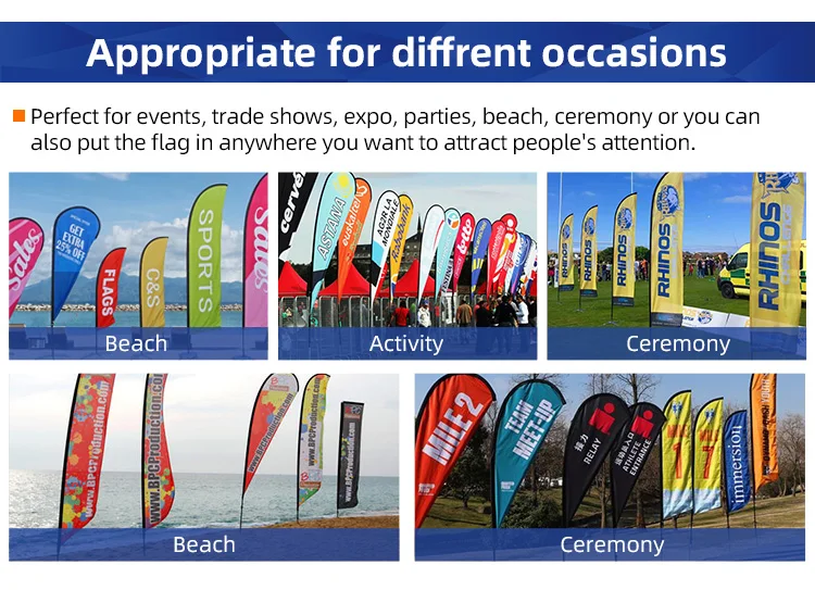 2022 Feather Flag Outdoor Flag For Promotion Custom Advertising Outdoor Beach Flags - Buy Beach ...