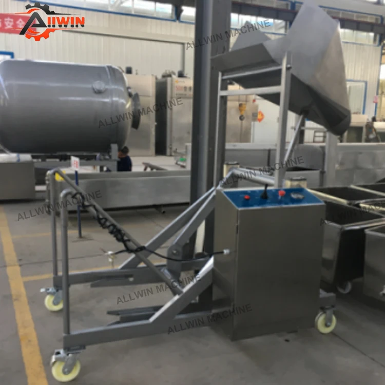 304 Stainless Steel Electric Meat Bin Lifter / Elevator Meat Hopper ...