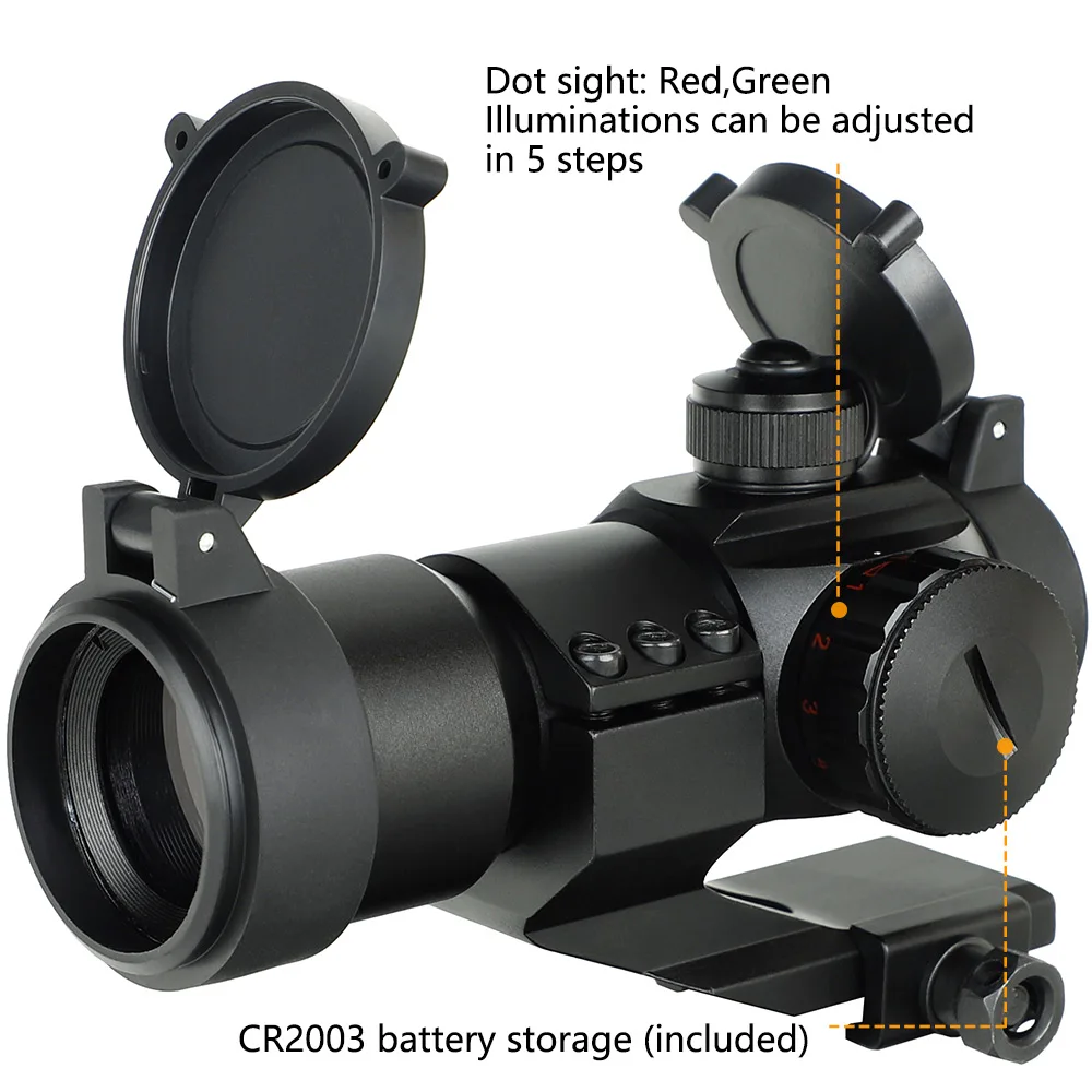 OEM ODM Green Red Dot Sight Hunting Optical Scope Reflex Scope 1x30 Red ...