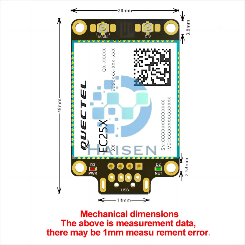 Haisen Quectel Eg25ggc Cat.4 Lte Module Zellular Drahtlose ...