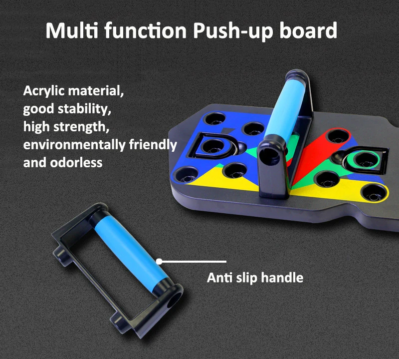 Body Fitness Multifunctional Push-up Bracket Board Gym Foldable Fitness ...