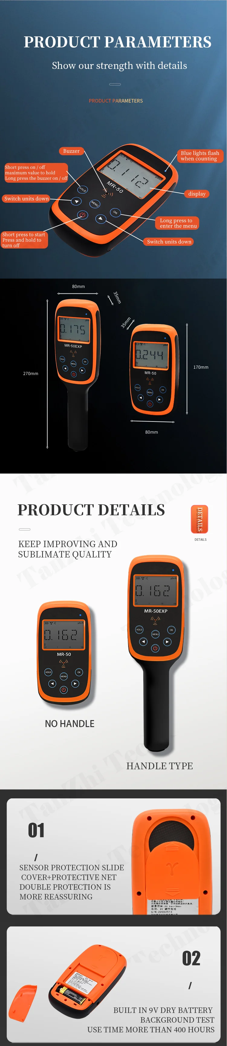Rd9100 Nuclear Reactor Detector - Reliable Radiation Monitor