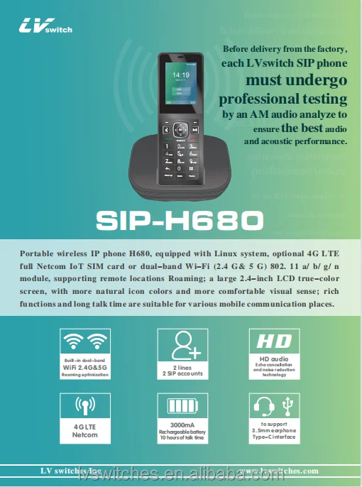 Wireless IP Phone Business Class Portable WiFi Phone LTE Phone| Alibaba.com