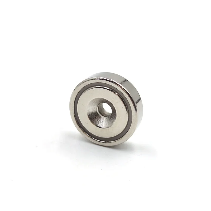 10 Kg Force Magnetic Fastener Countersunk Pot Magnet With Screws And ...