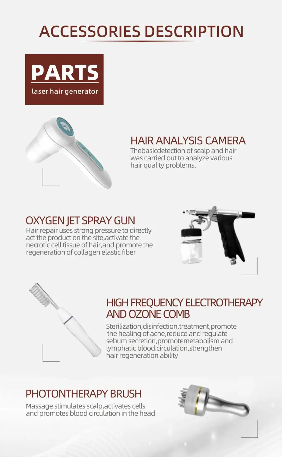 Mini 650 Diode Therapy For Hair Regrowth Laser Comb Hair Growth ...