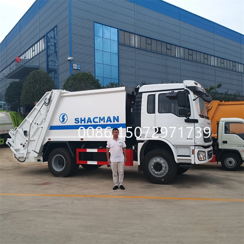 Garbage Refuse Compactor Truck Chassis 8 Cubic Meters Garbage Refuse ...