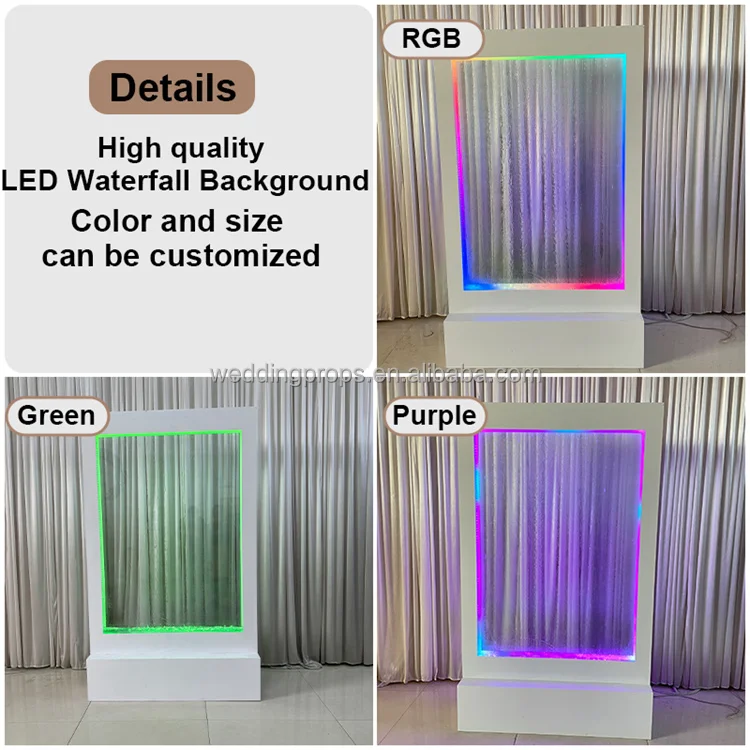 Wedding Decor Backdrop - Waterfall Welcome Sign Stand