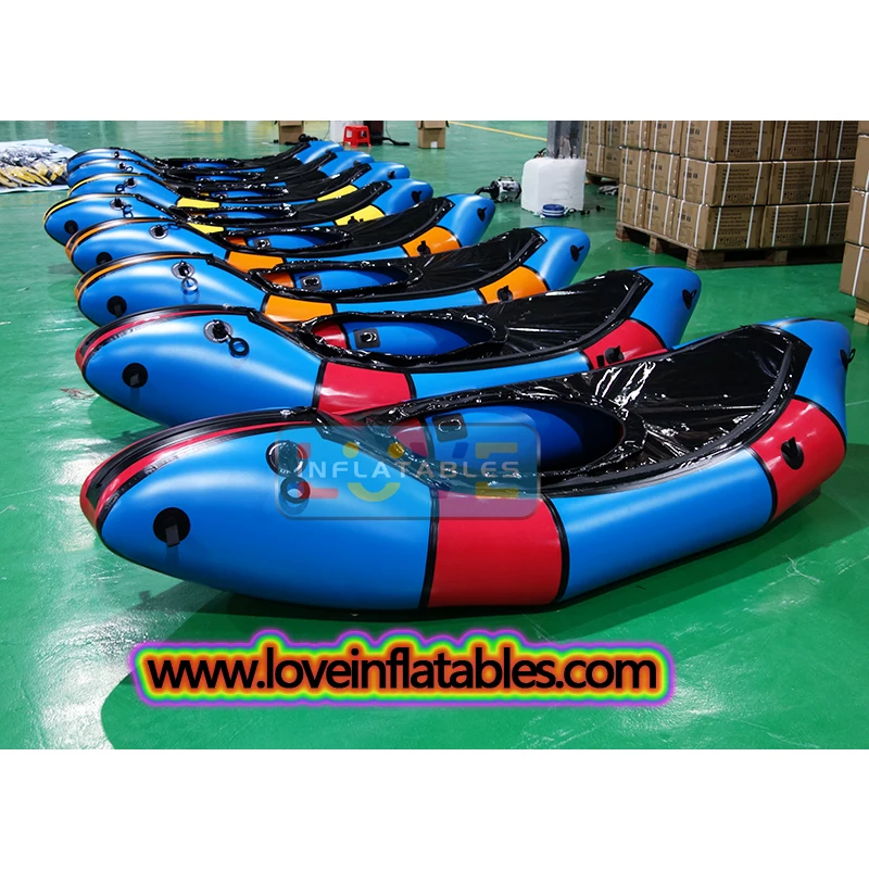 Light Weight TPU Packraft Inflatable Boat Hovercraft River Lake Canoe ...