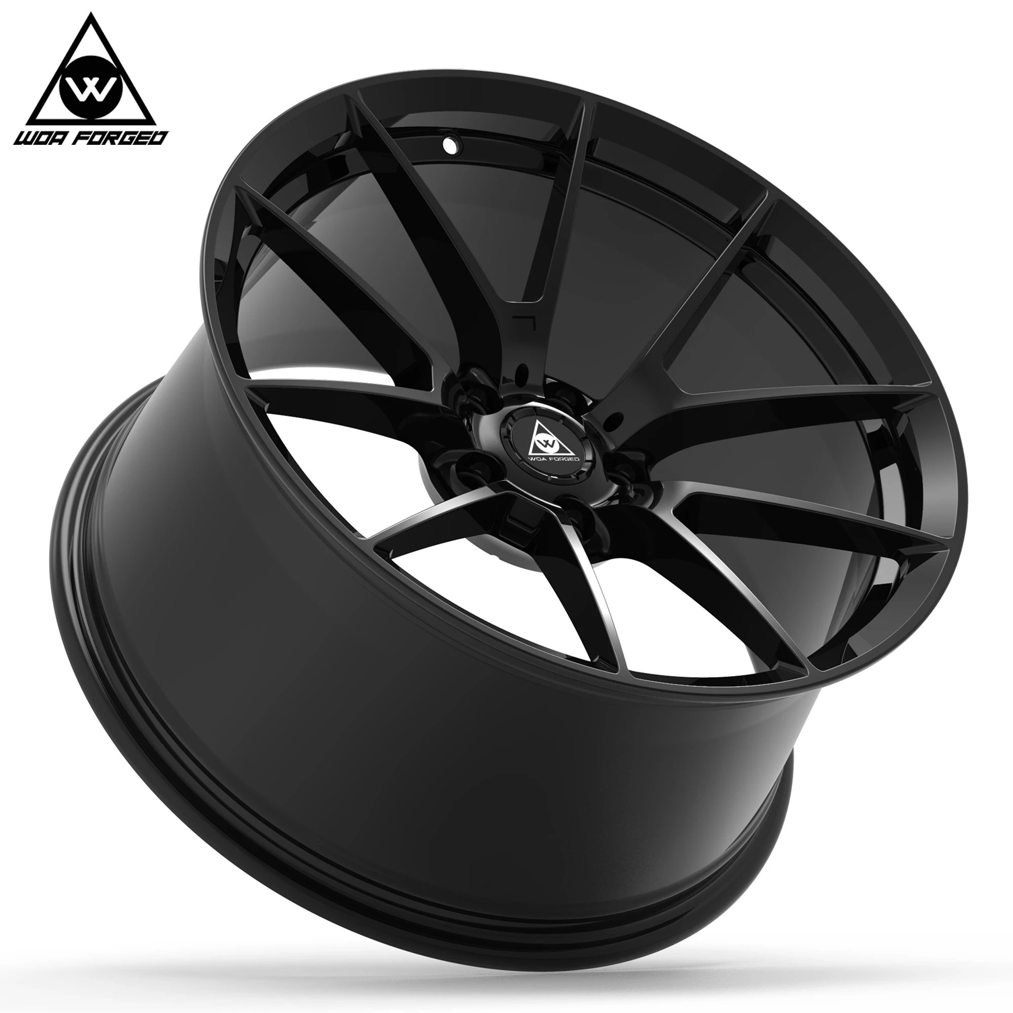 WOAFORGED Custom One Piece Forged Matte Black Wheel Rims