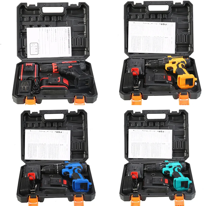 12v/18v/36v Cordless Electric Screwdriver Impact Tool Set Power Drill ...