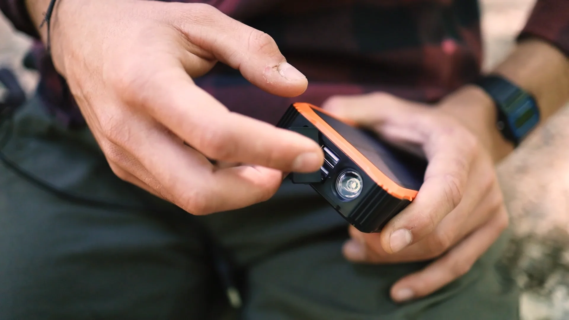 Hand Crank Portable Generator 44.4wh Lithium Battery Power Bank Dual ...