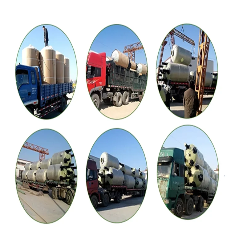 Chemical Resistant FRP Vertical Storage Tank for Hazardous Waste