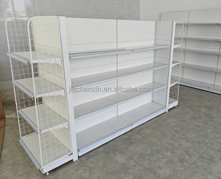 Supermarket Shelf Led Display Gondola Shelving Accessory with Wire Mesh ...