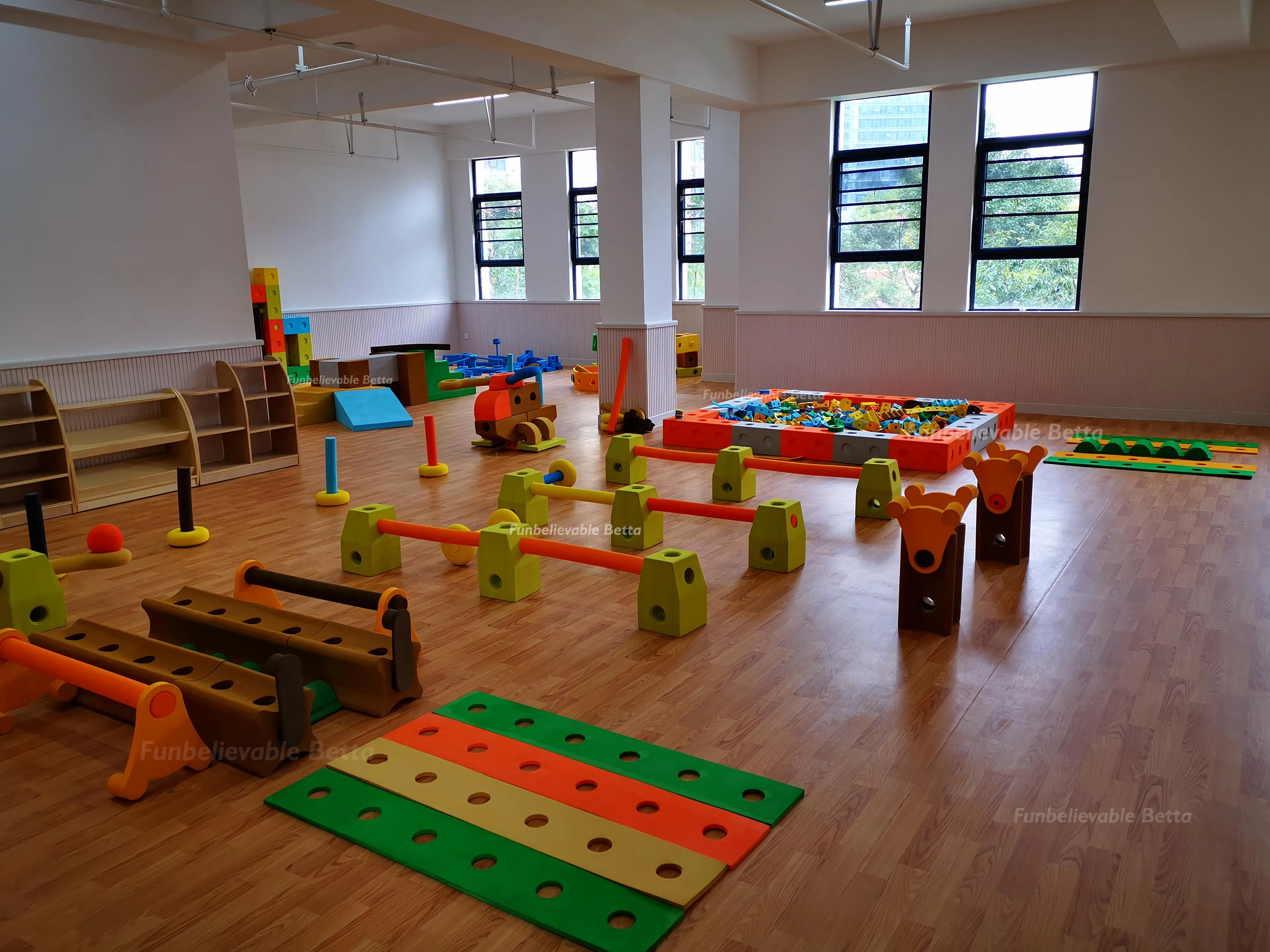 Indoor Kids Play Area - Bettaplay Puzzle Brick Building Blocks