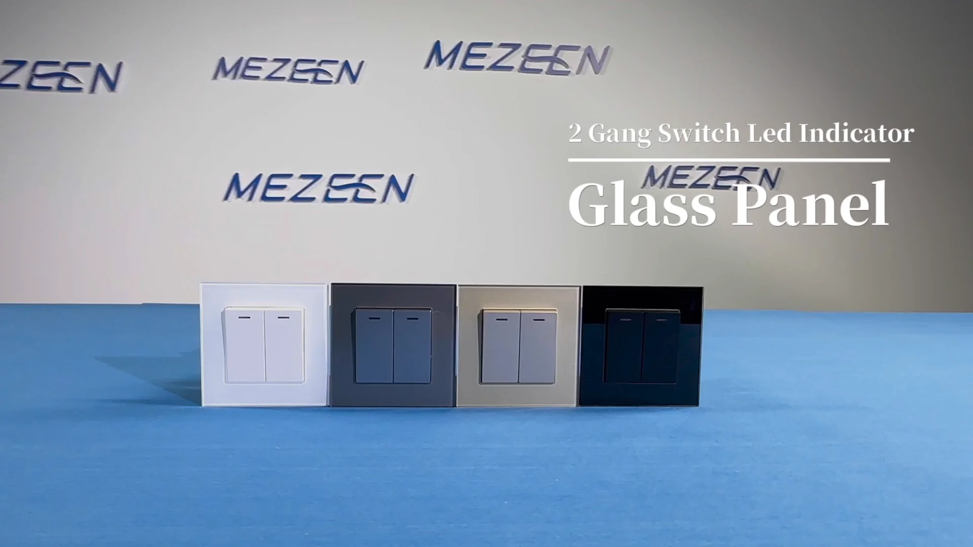 European Electric Glass Panel Wall Switch With Led Indicator 250v 10a 1 ...
