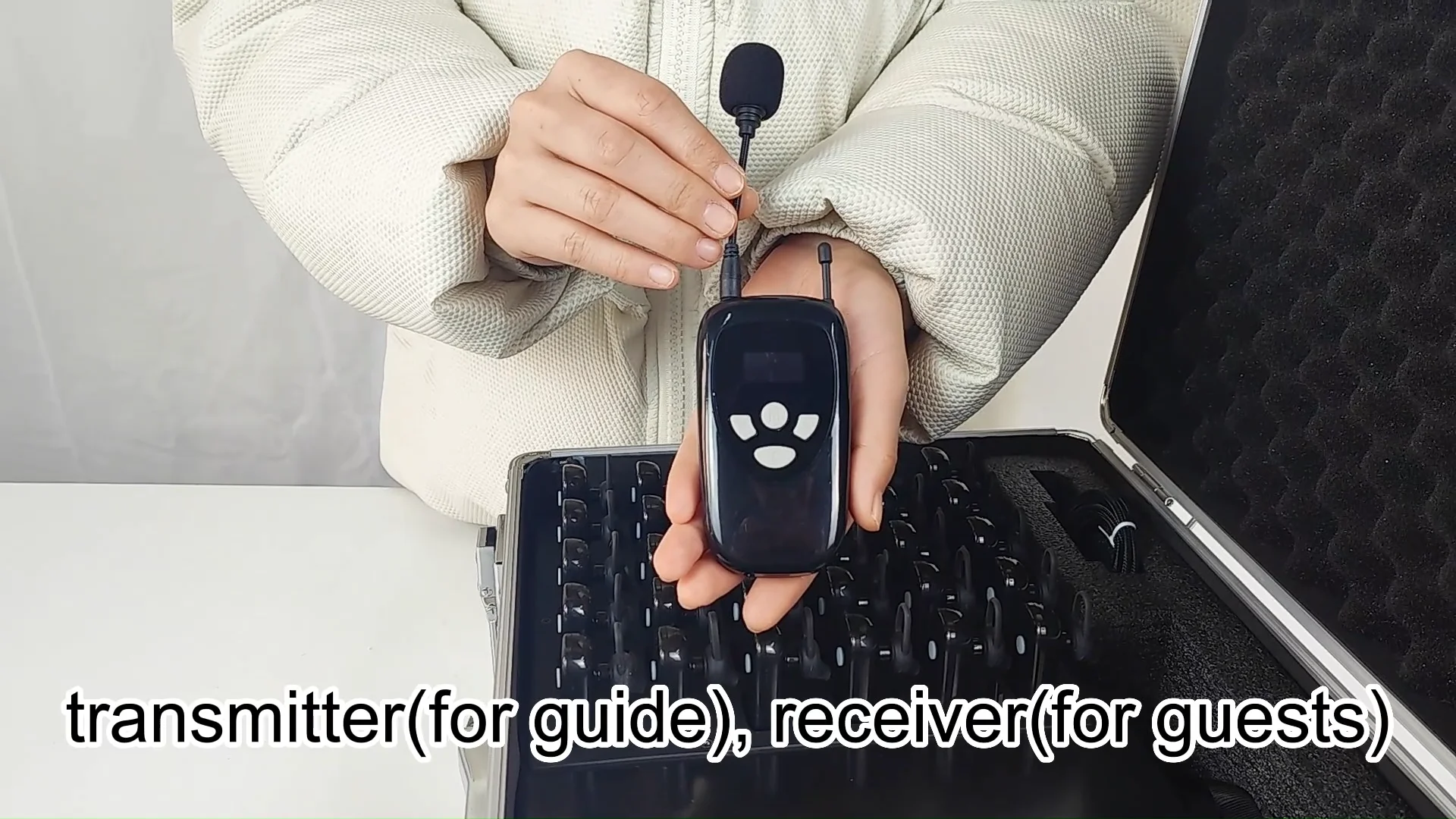 Jt-301 Portable Wireless Transmitter And Receiver Headset Pocket ...