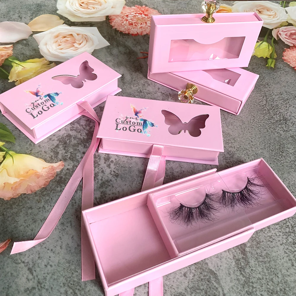 Eye Lashes Box Empty Unique Eye Lash Packaging With Logo Luxury Paper ...