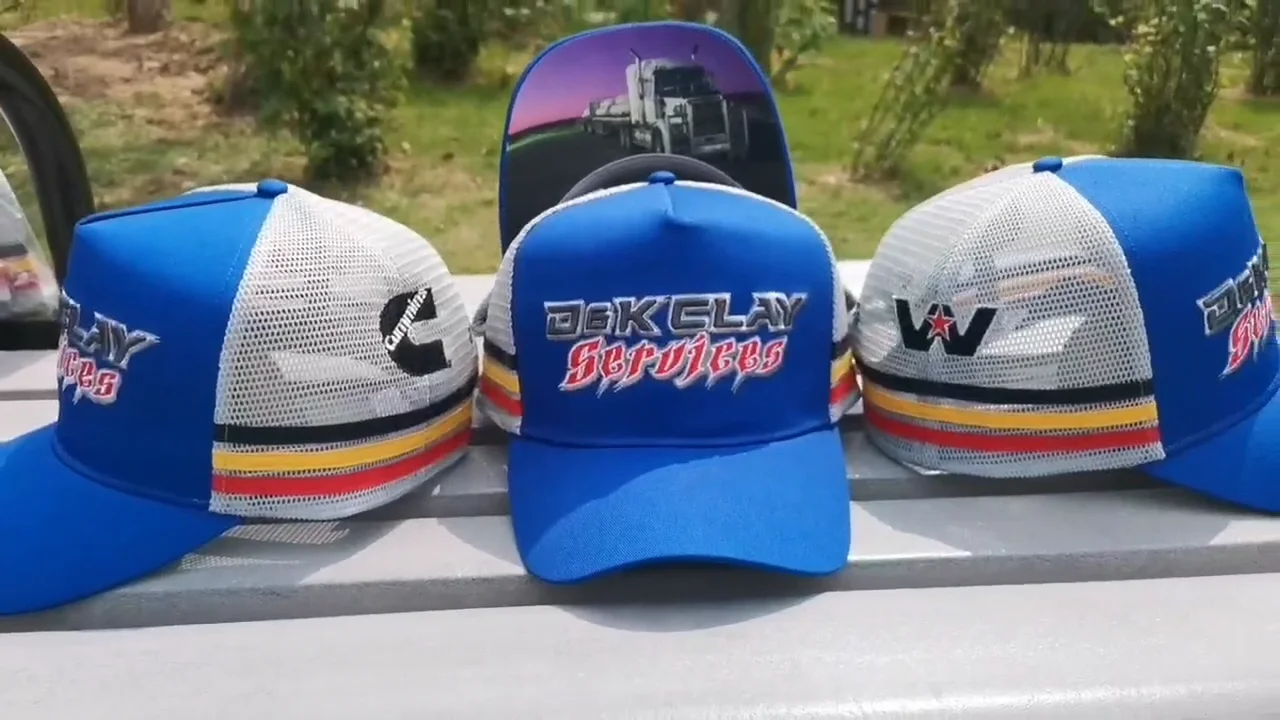 High Pony Tail Caps Hats With Custom 3d Embroidery Logo 5 Panels High ...