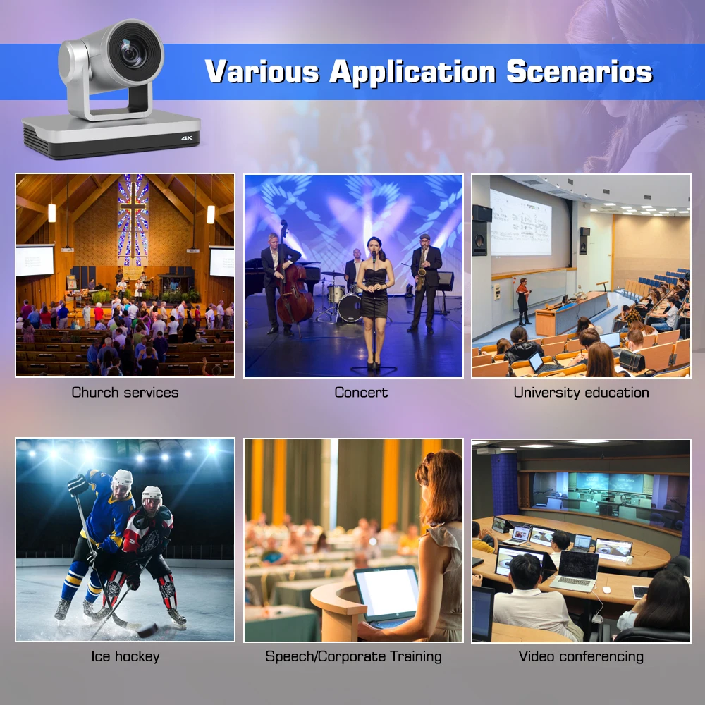 FoMaKo 60FPS 4K PTZ Camera 25X Optical Zoom AI PTZ Camera Auto-Tracking ...