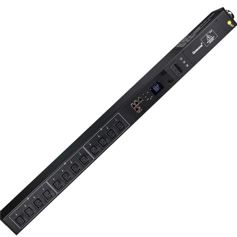 High Power 12 Way Iec C19 Outlet 20a Color-metered Rj45 Vertical Pdu ...