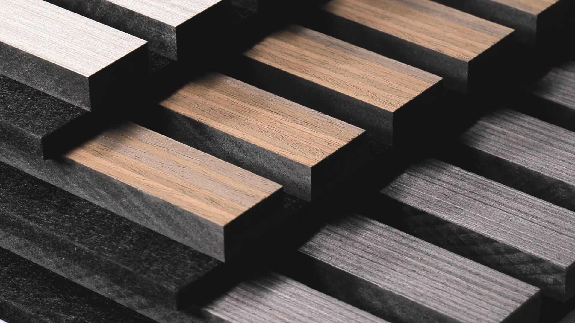 Akupanel 3 Sided White Pvc Surface Mdf Wooden Slatted Acoustic Panel ...