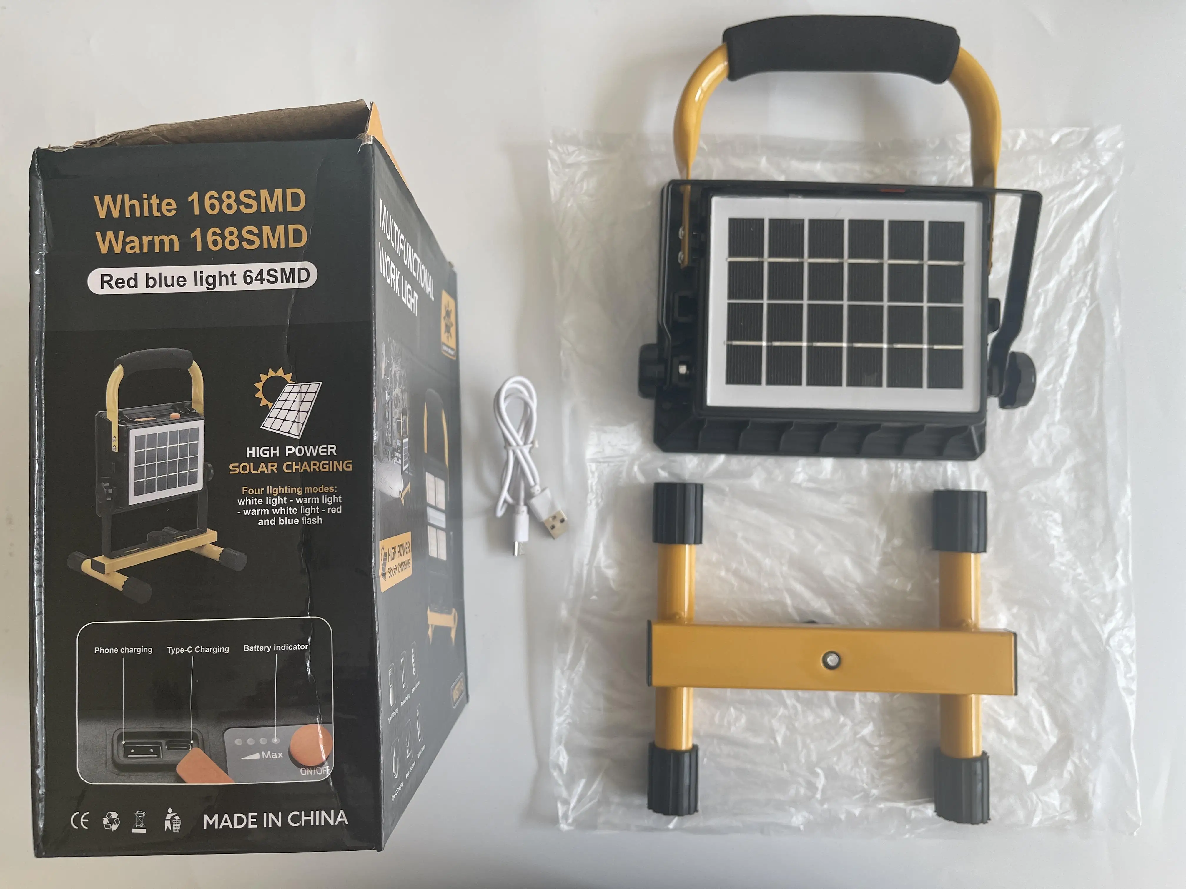 Multifunctional High Power Rechargeable 3*18650 Batteries Solar ...