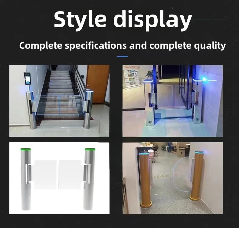 Pedestrian Access Security Swing Turnstile RFID Automatic Speed ...