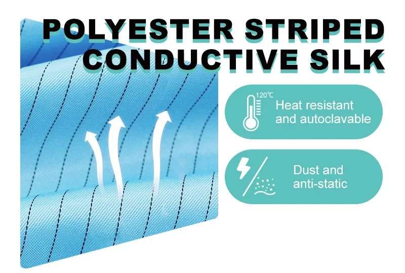 Esd Cleanroom Coverall Anti Static Smock Reusable Food Factory Reusable ...