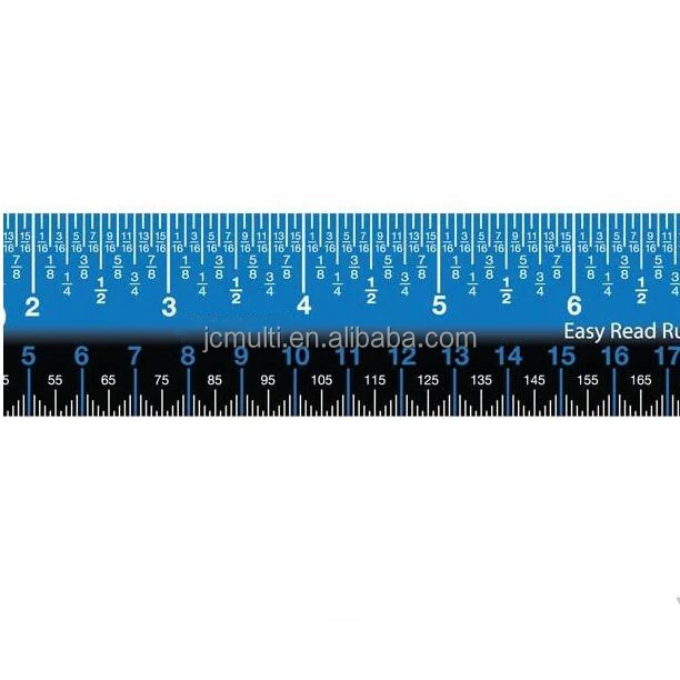 Soft Magnetic Ruler - Easy Read Gradation Marks Between Inches