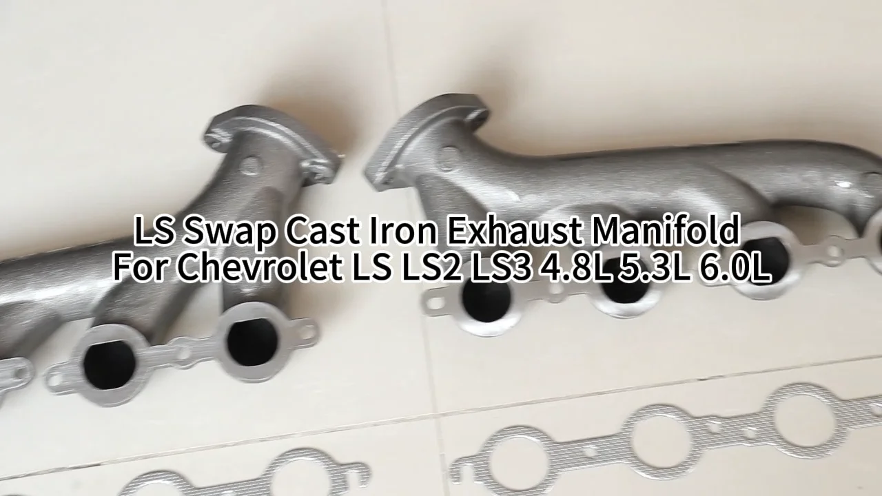 Ls Swap Cast Iron Exhaust Manifold For Chevrolet Ls Ls2 Ls3 4.8l 5.3l 6 ...