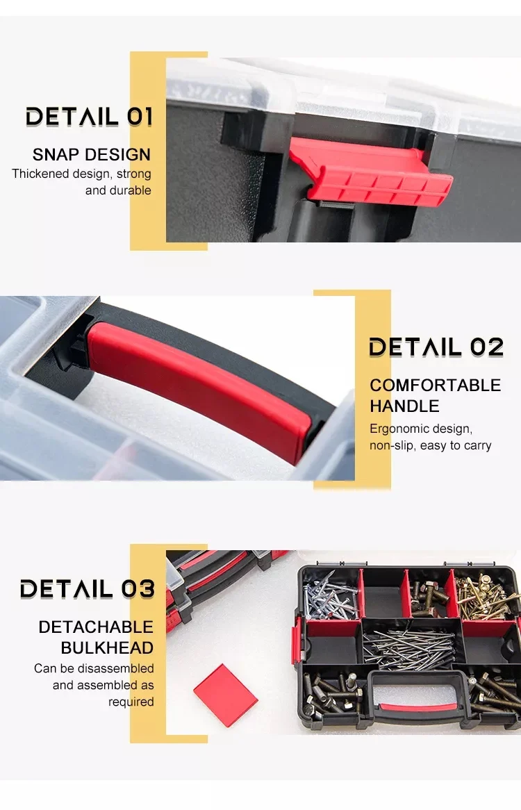 GD001 Plastic Toolbox - Ideal for Hardware Tool Storage