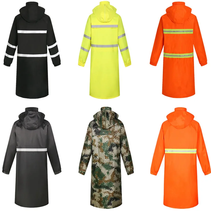 ZX Custom Reflective Guard Security Raincoat Hi Vis Traffic Duty Patrol ...