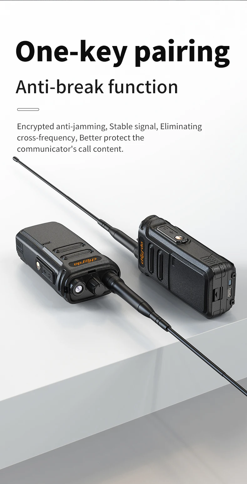 Chierda CB27 Handheld CB Radio - Long Range Walkie Talkie