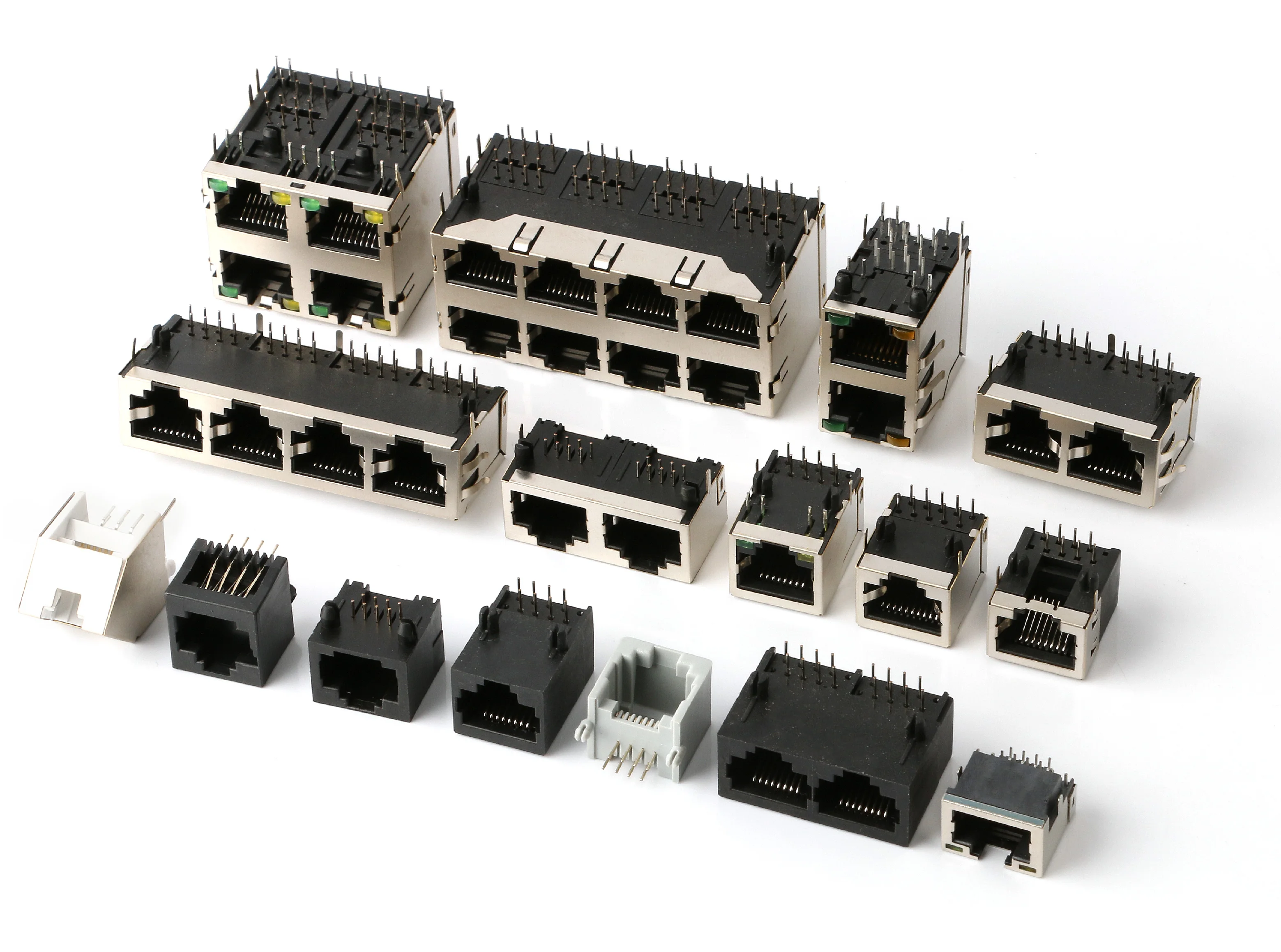 RJ45 Modular Jack Connector 10P10C for PCB Networking OEM | Wholesale