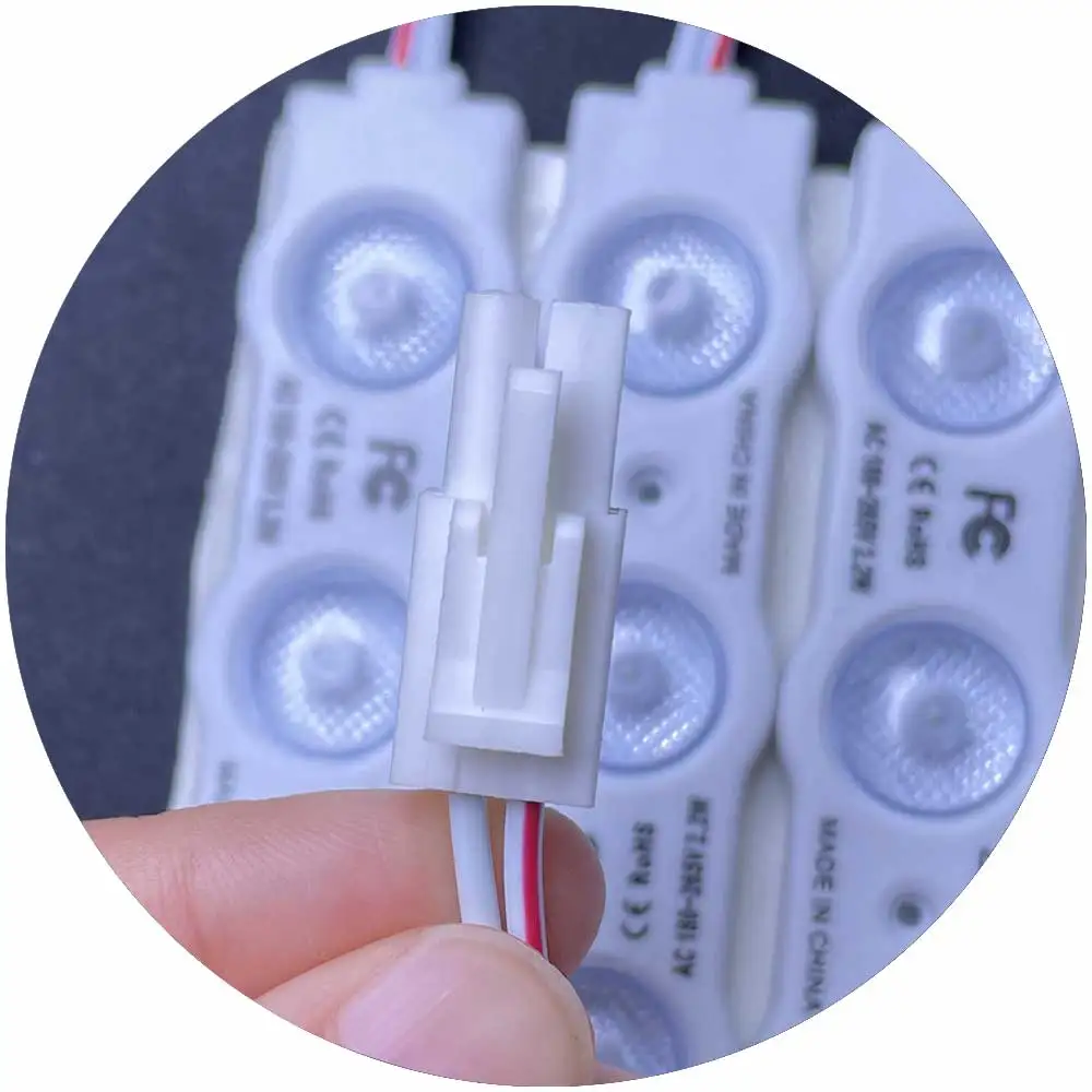 Light Source 220v 230v Ac Led Module Light 220v 3chips Lens 160 Degree ...