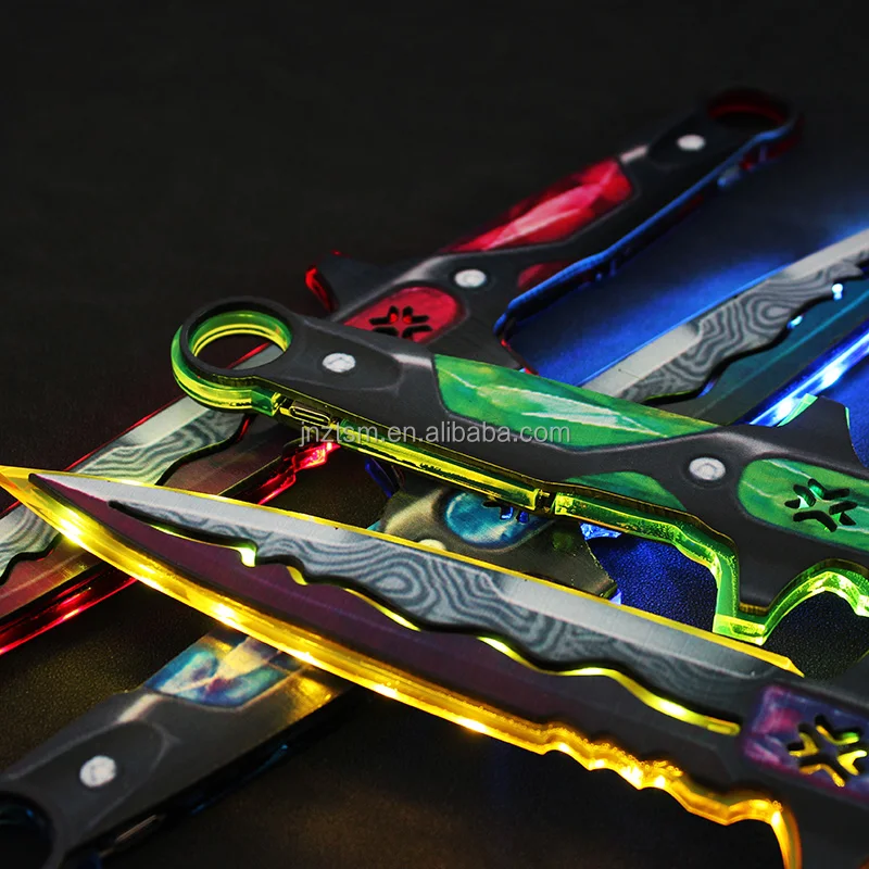 Acrylic LED Valorant Jett Ultimate Dagger Knife Action Figure