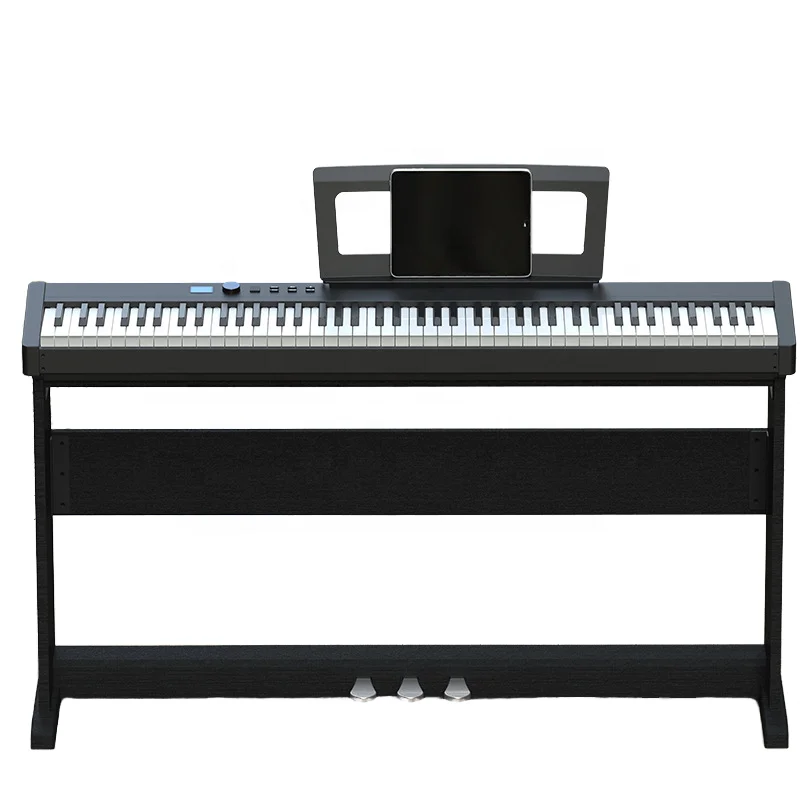 Beginner Portable Electric Piano 88 Key Full Size Weighted Keyboard ...