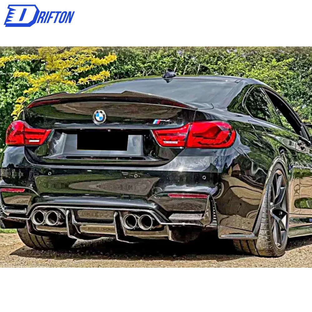 PSM Style Carbon Fiber Rear Diffuser Set for BMW M3 M4 F80 F82 F83 Body ...