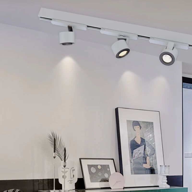 Adjustable Beam Commercial Ceiling Track Rail System Cob Led Track ...